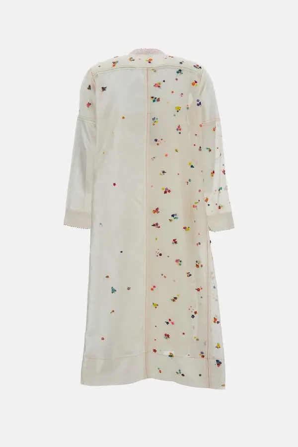 Pero Long-sleeved Dress - Bianco