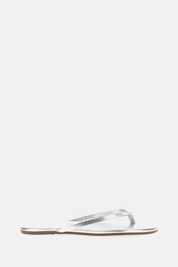 Tkees Metallic Flip Flops - Silver