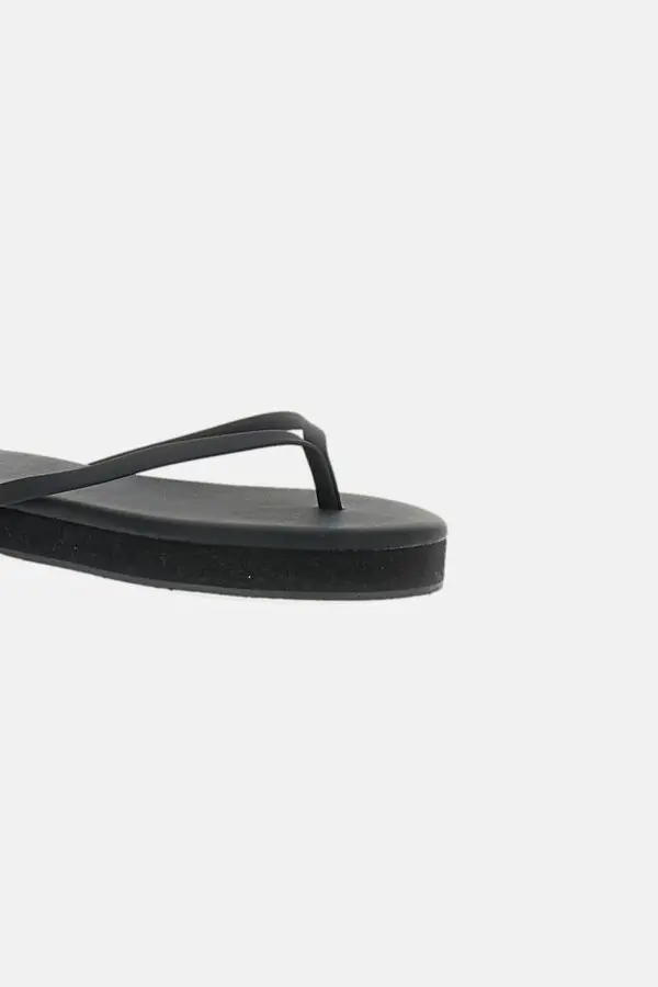 Tkees Platform Thong Sandals - Black