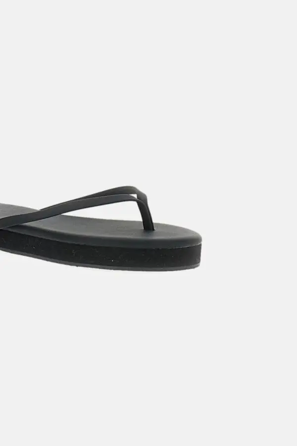 Tkees Platform Thong Sandals - Black