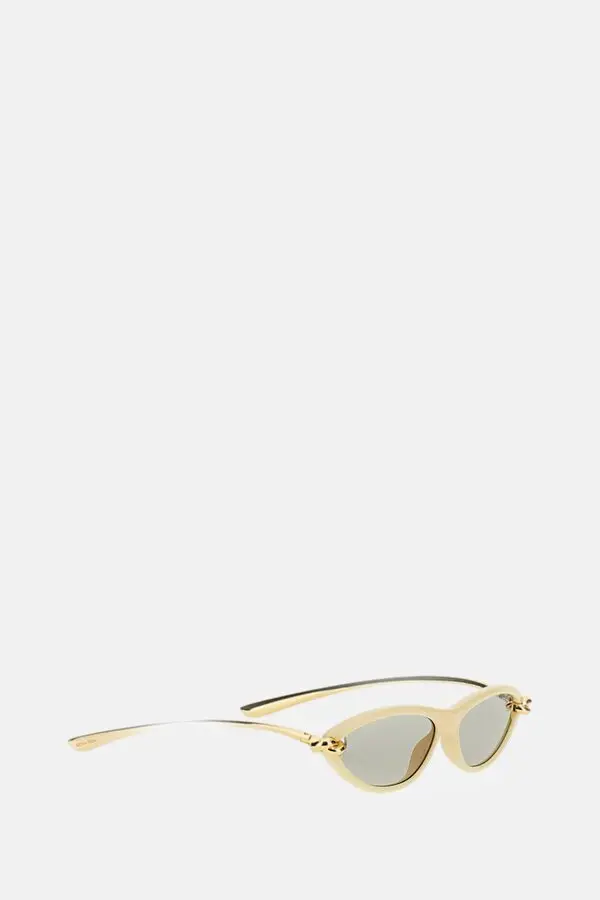 Bottega Veneta Cat-eye Sunglasses - Gold