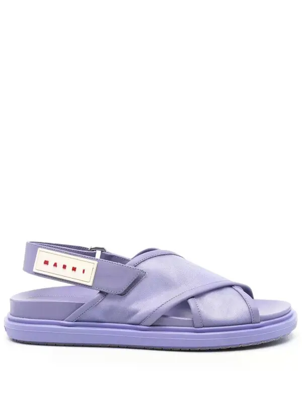 Marni Fussbett Logo-appliqué Sandals
