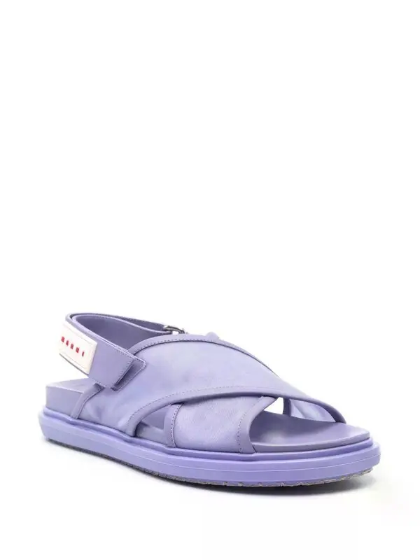 Marni Fussbett Logo-appliqué Sandals