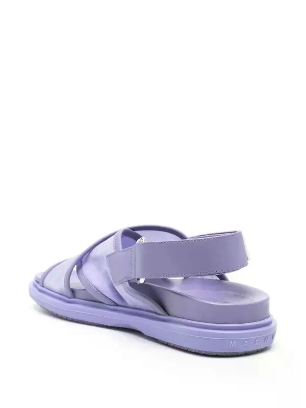 Marni Fussbett Logo-appliqué Sandals