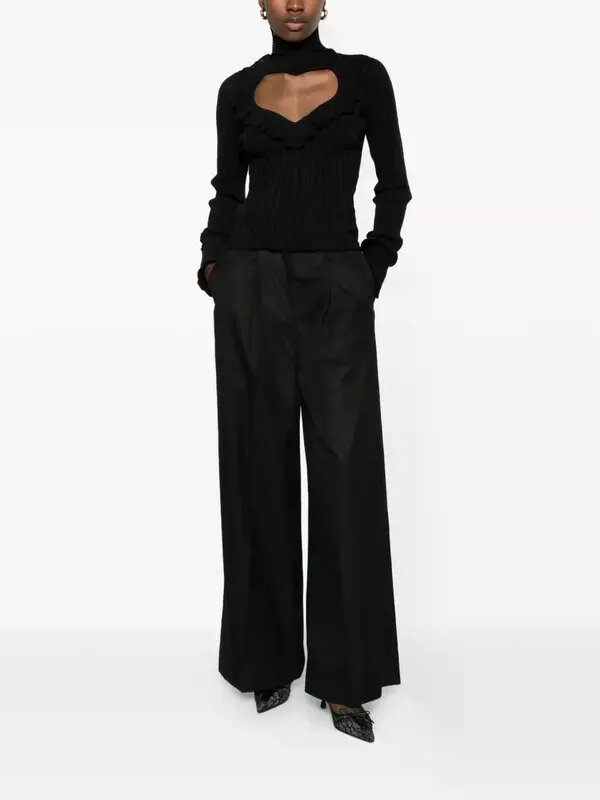 Balenciaga High-waist Wide-leg Trousers