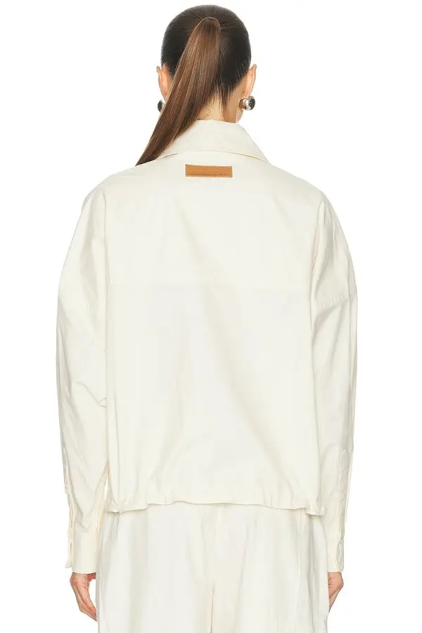 Stella McCartney Washed Cotton Bomber Jacket