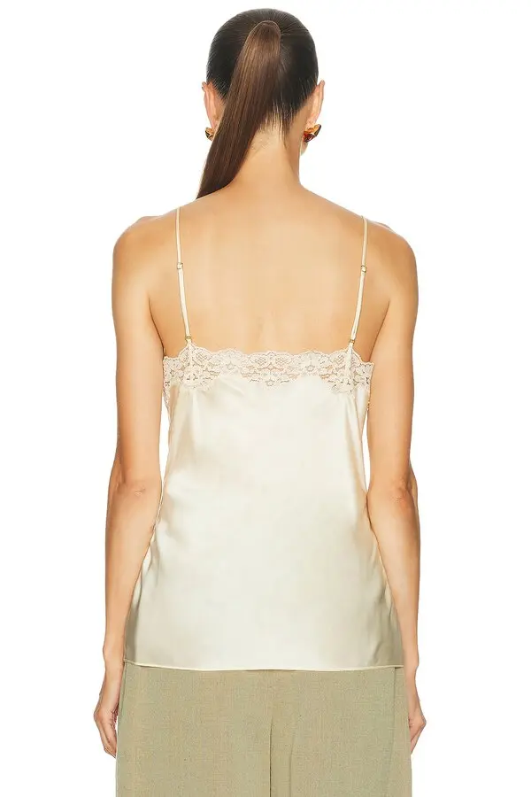 Stella McCartney Lace Trimmed Silk Cami Top