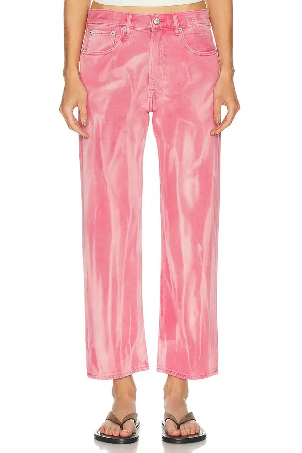 R13 Boyfriend Straight Leg Jeans