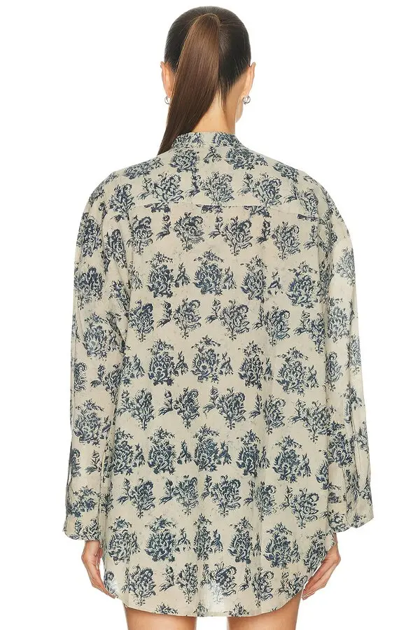 R13 Pleated Front Shirt