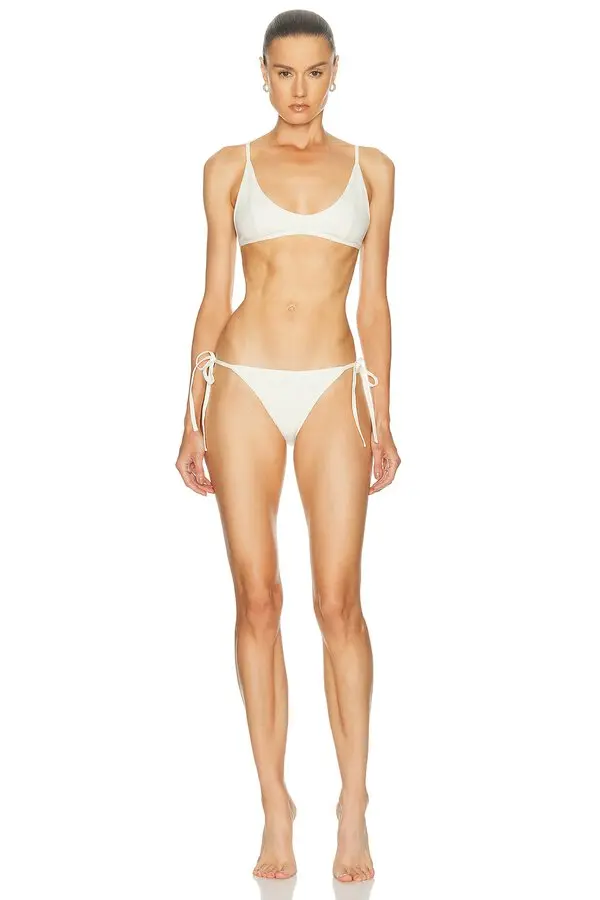 TOTEME Scoop Bikini Bottom - Ecru
