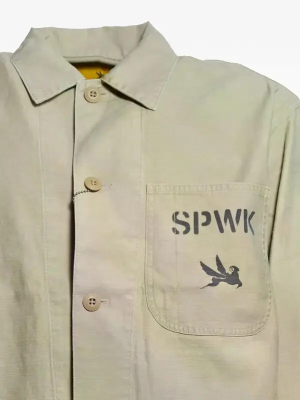 SPIEWAK Khaki Logo Print Jacket