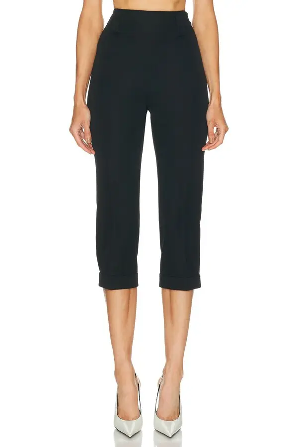 Versace Wool Capri Pant - Black