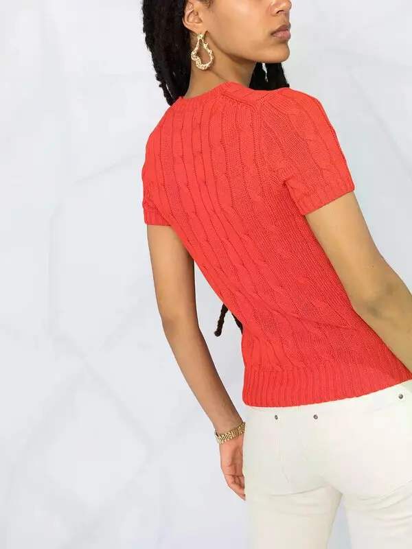 Polo Ralph Lauren Embroidered Logo Knitted Top