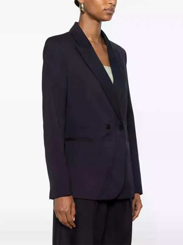 FORTE_FORTE Double-breasted Peak-lapel Blazer
