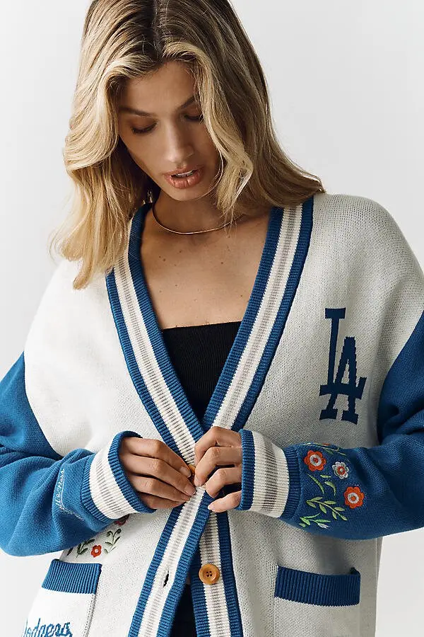 Mitchell & Ness Mlb Embroidered Sweater Vest - Dodgers