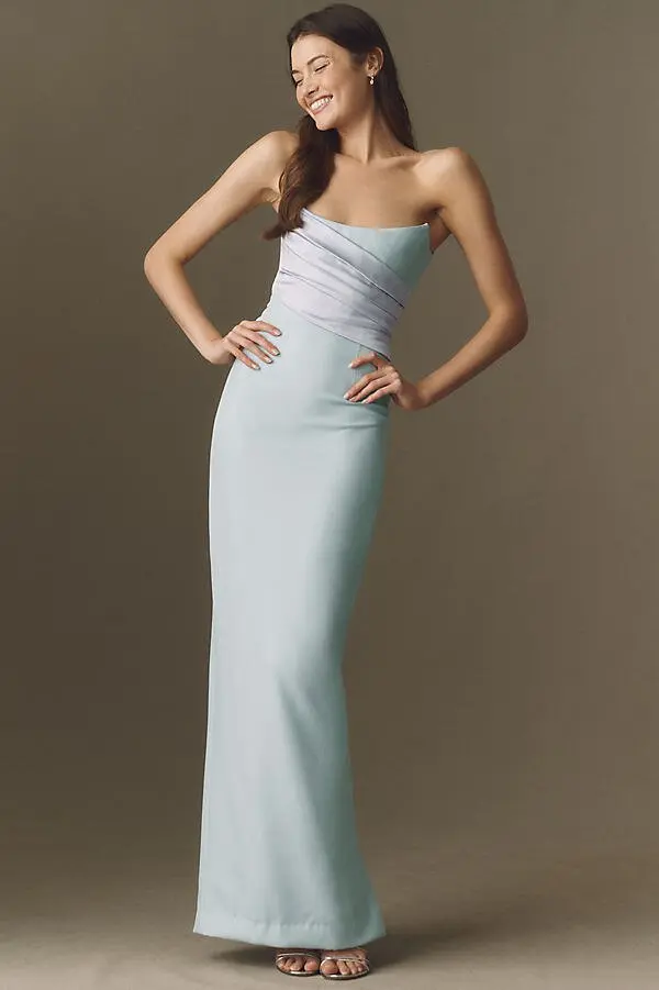 SAU LEE Loisa Gown - Pale Blue