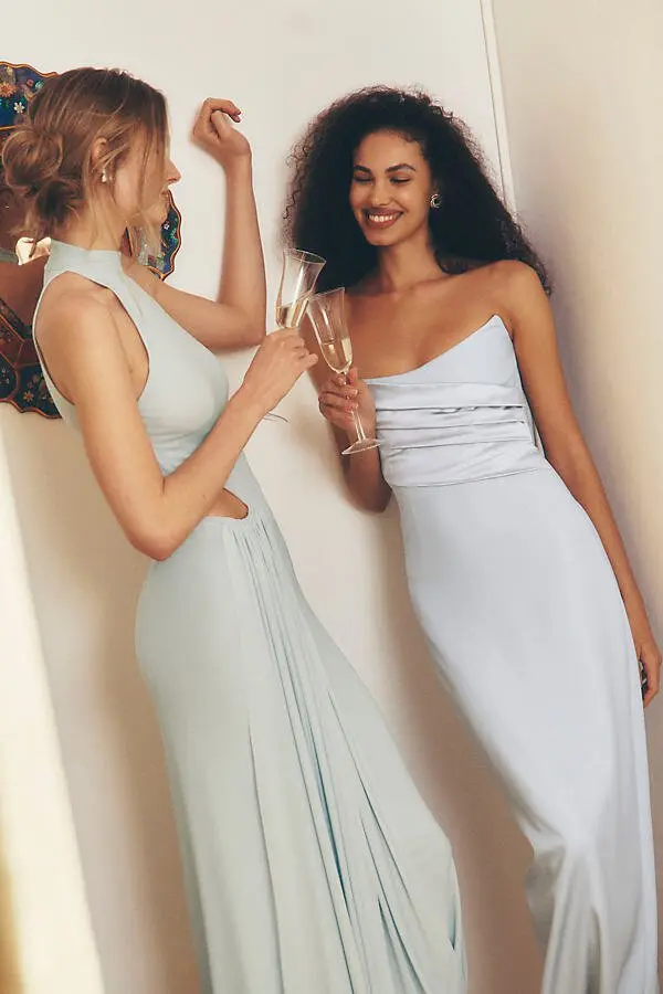SAU LEE Loisa Gown - Pale Blue