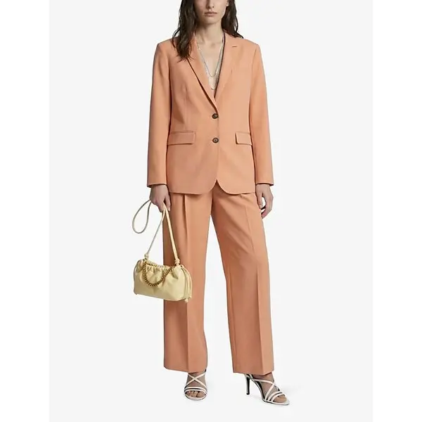The Kooples Notch-lapel Blazer In Lyocell, Linen, And Cotton