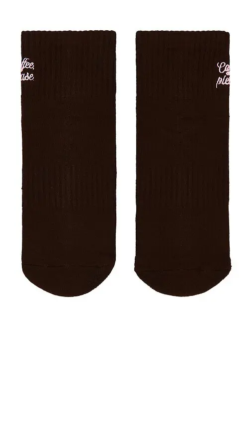 SOULS. Coffee Please Crew Socks