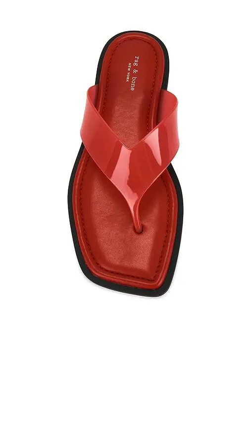 Rag & Bone Gracie Jelly Thong Sandals - Red