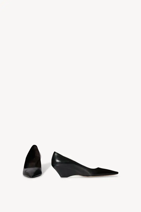 THE ROW Liisa Wedge Heel - Black