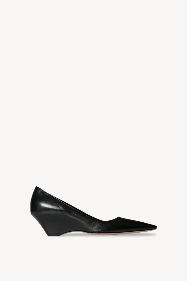 THE ROW Liisa Wedge Heel - Black