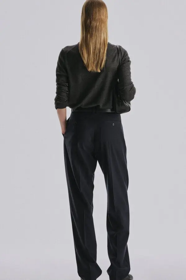 THE ROW Long Sleeve Collared Cardigan