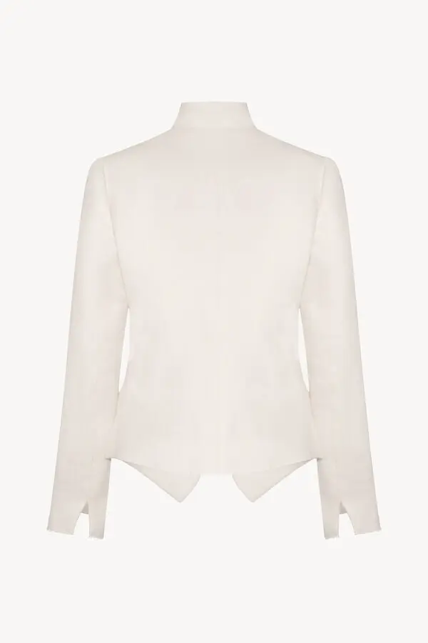 THE ROW Brianda Tailored Linen Satin Jacket