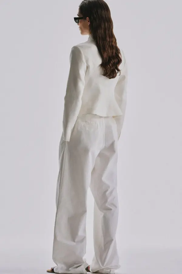 THE ROW Brianda Tailored Linen Satin Jacket