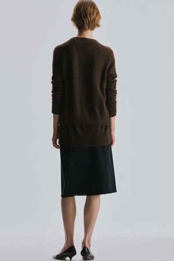 THE ROW Ivera Stretch Chiffon Pencil Skirt