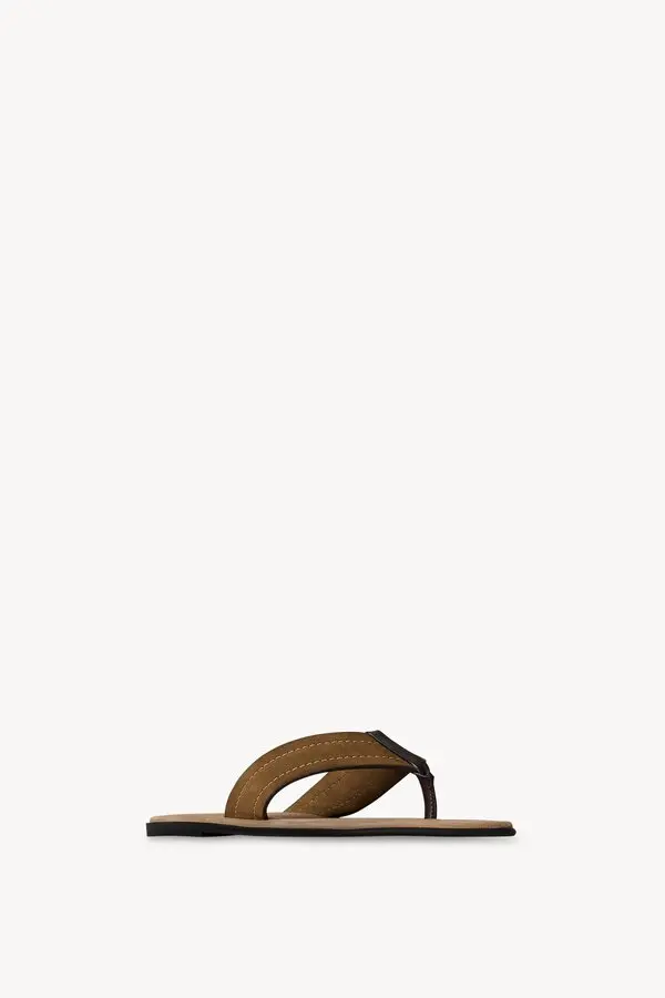 THE ROW Sport 2 Flip Flops - Cigare