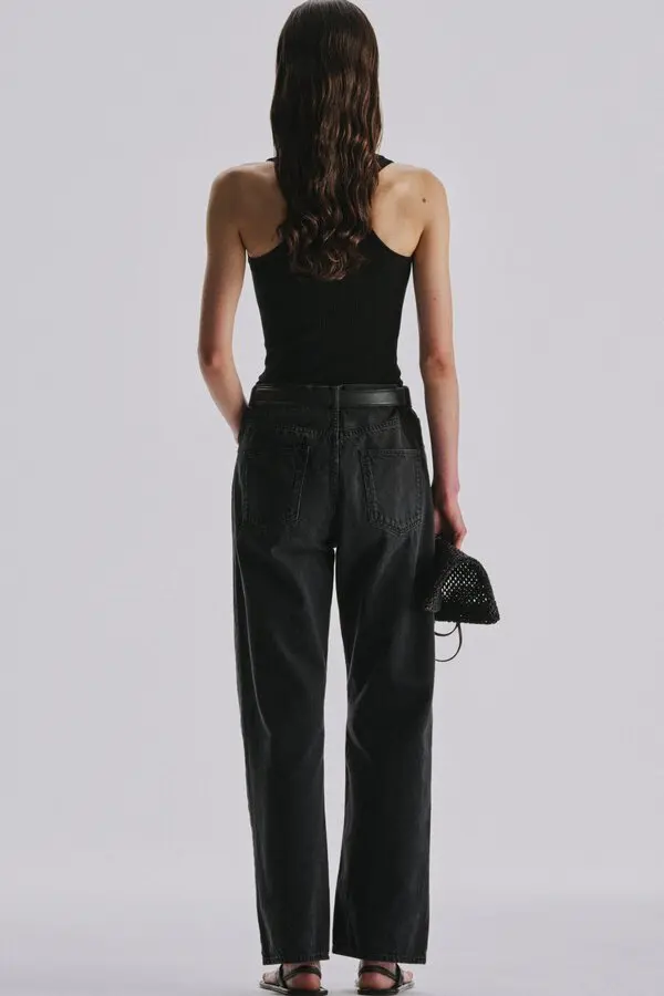 THE ROW Cendrea Racerback Tank Top - Black