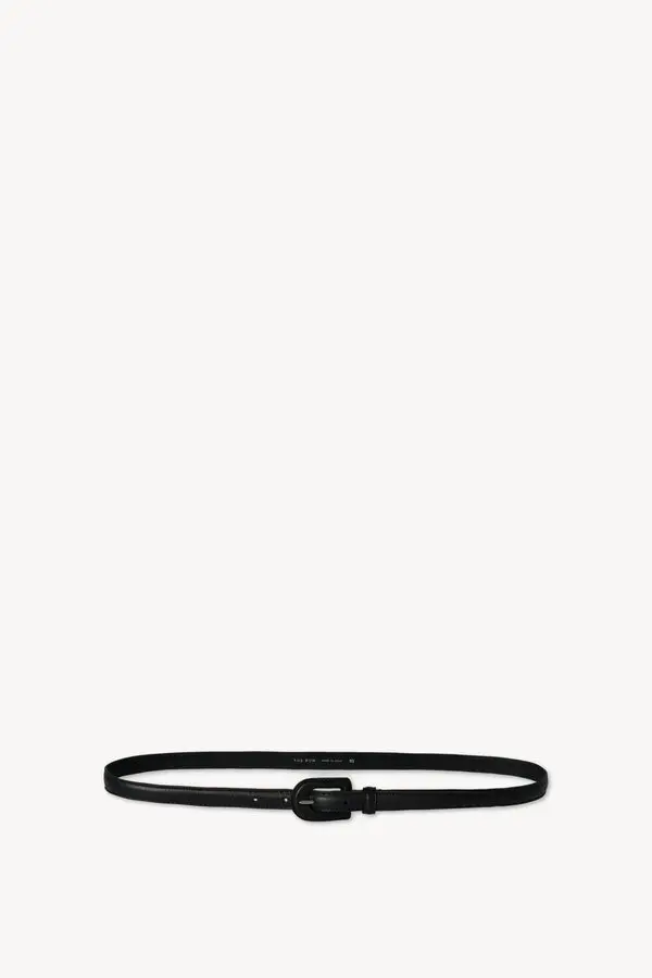 THE ROW Lizard Belt - Black