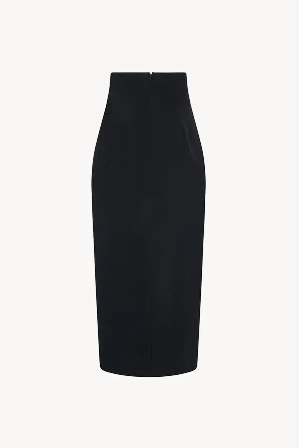 THE ROW Iphora Skirt Full Length Column Wool Skirt