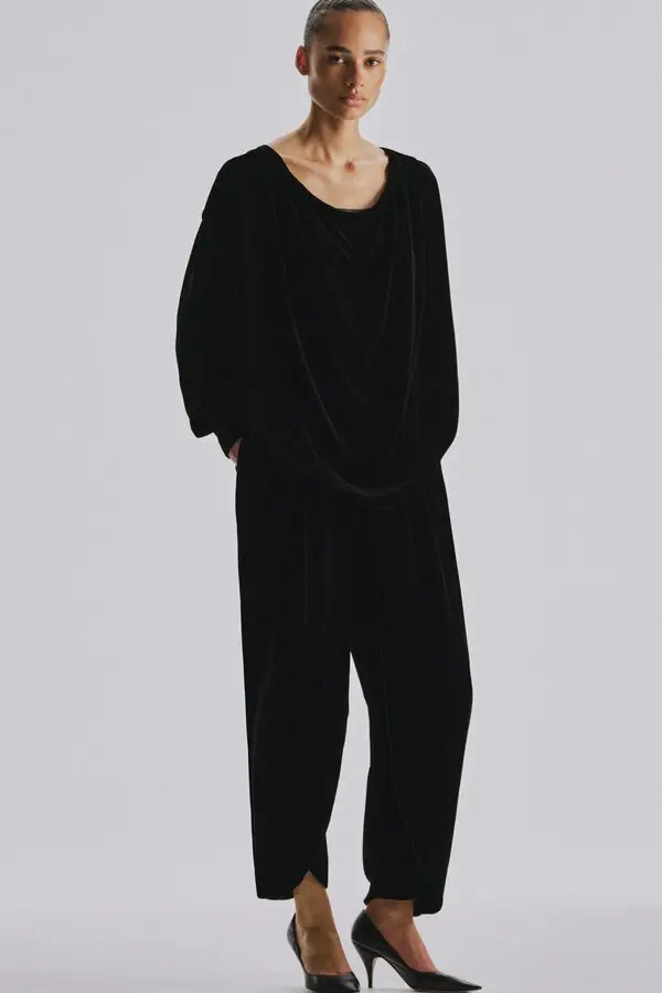 THE ROW Frima High-rise Velvet Pants