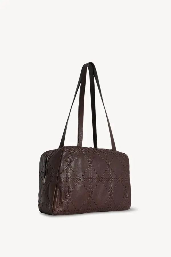 THE ROW Astra Bowling Bag In Glossy Nappa Leather