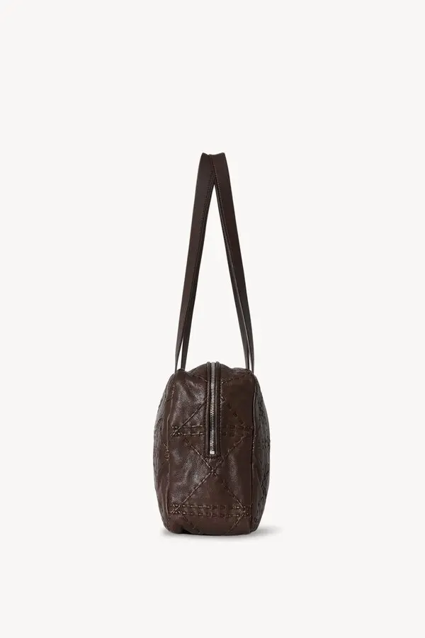 THE ROW Astra Bowling Bag In Glossy Nappa Leather