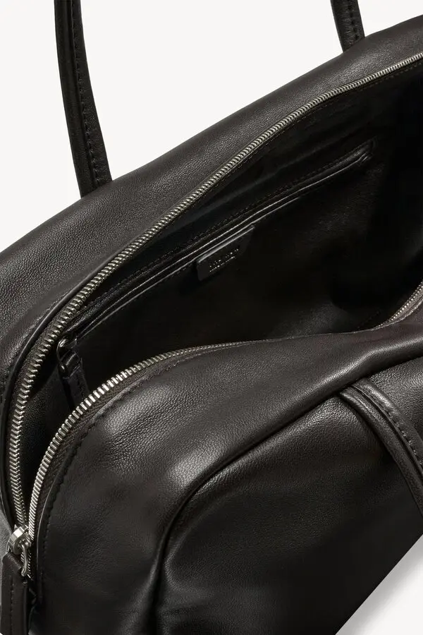 THE ROW Astra Bowling Bag In Glossy Nappa Leather
