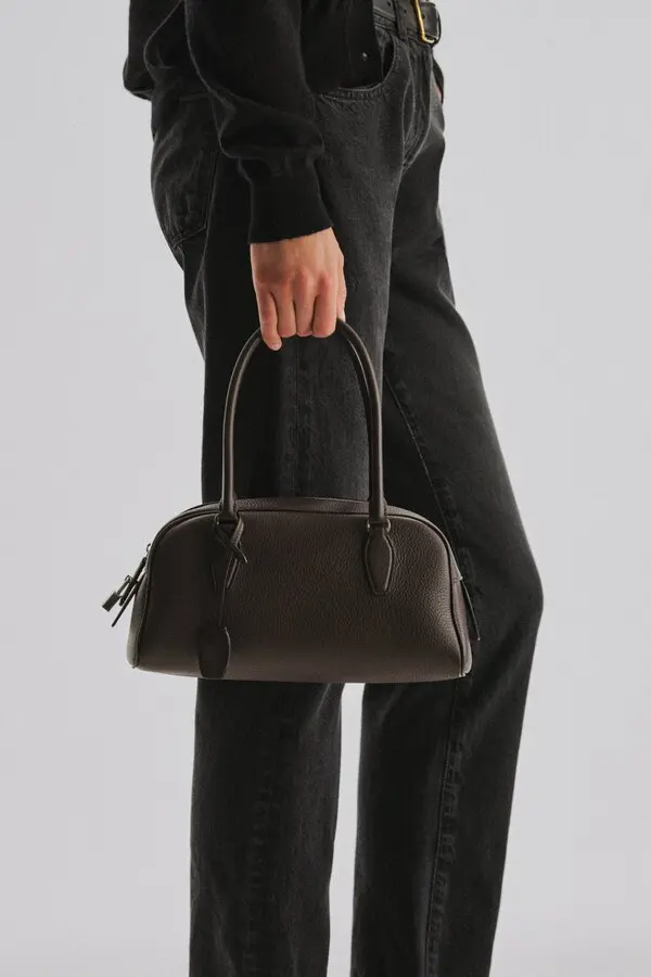 THE ROW Small India Bag - Deep Brown