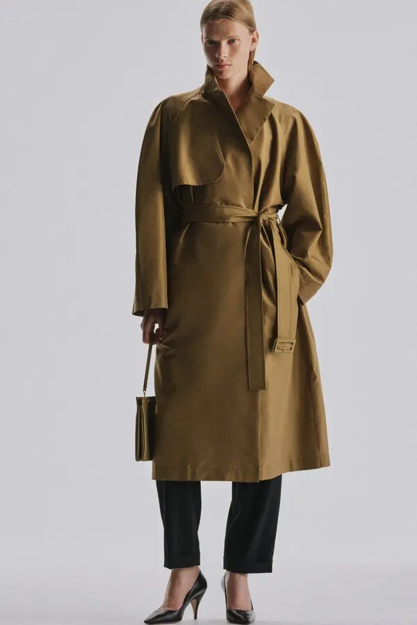 THE ROW Amapola Trench Coat - Sandy Buff
