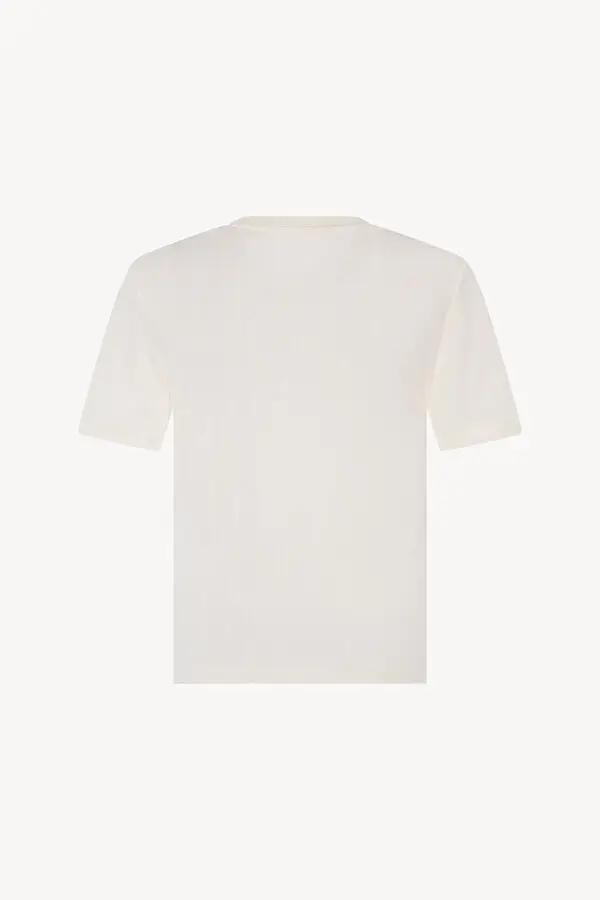 THE ROW Etina Short-sleeve Crewneck T-shirt - Ivory