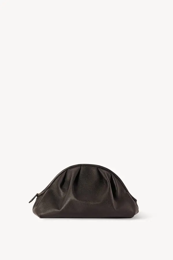 THE ROW Charlotte Clutch Bag - Dark Brown