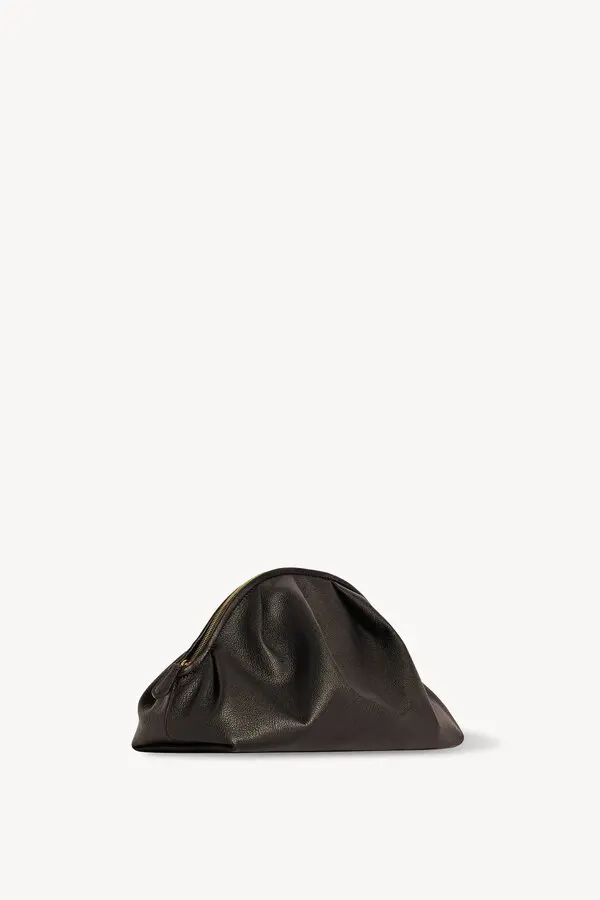 THE ROW Charlotte Clutch Bag - Dark Brown