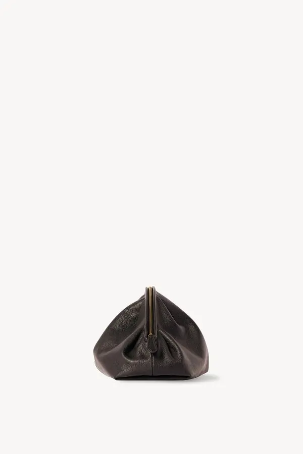 THE ROW Charlotte Clutch Bag - Dark Brown