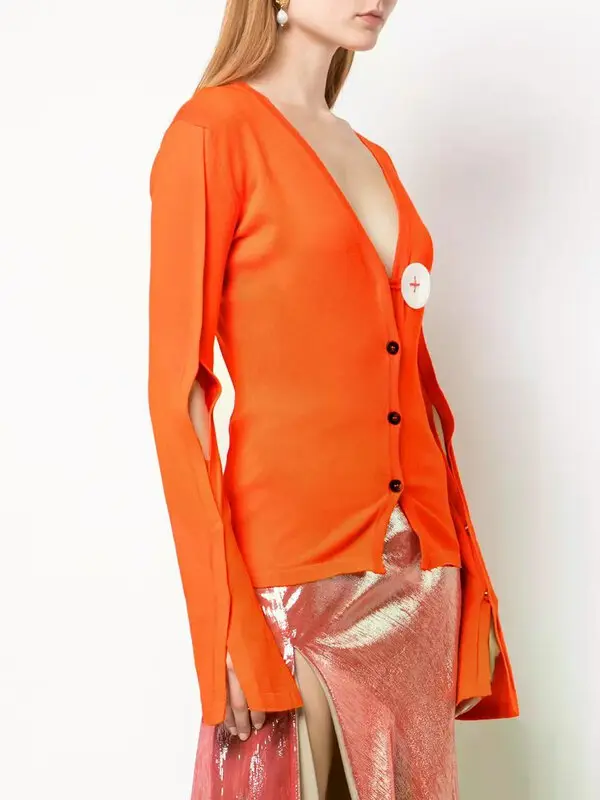 ELLERY Contrast Button Cardigan