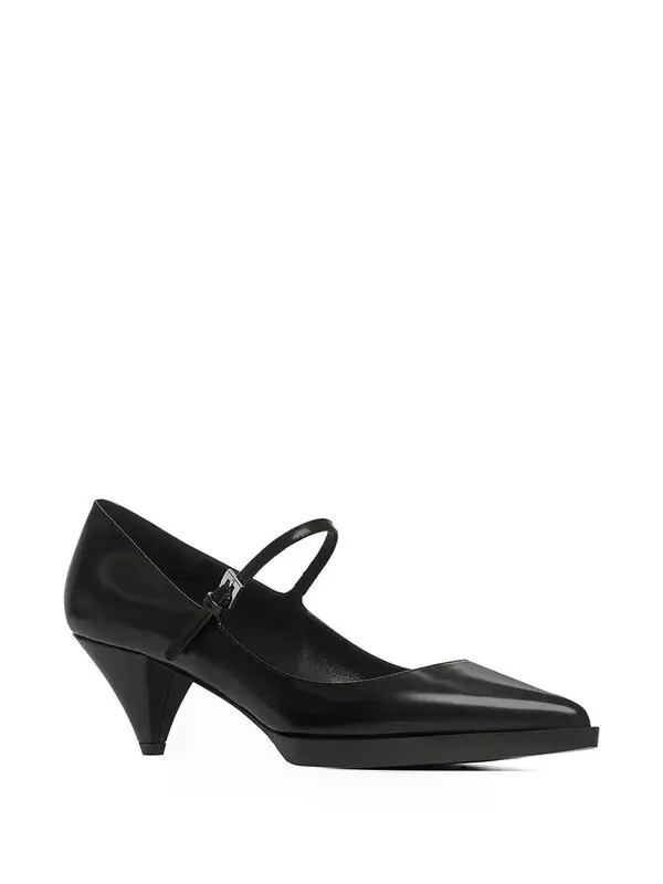 Prada Buckle-strap Pointed-toe Pumps