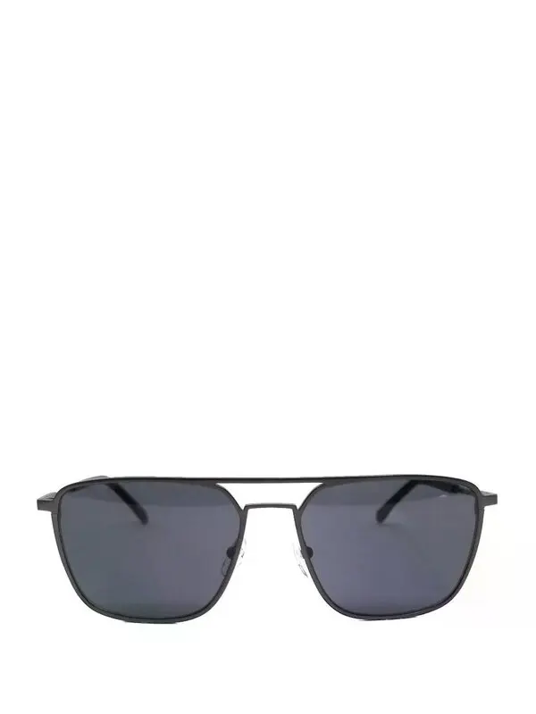 Lacoste Double-bridge Rectangle-frame Sunglasses - Grey