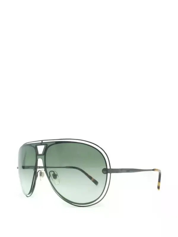 Mcm Pilot Double-frame Sunglasses - Black
