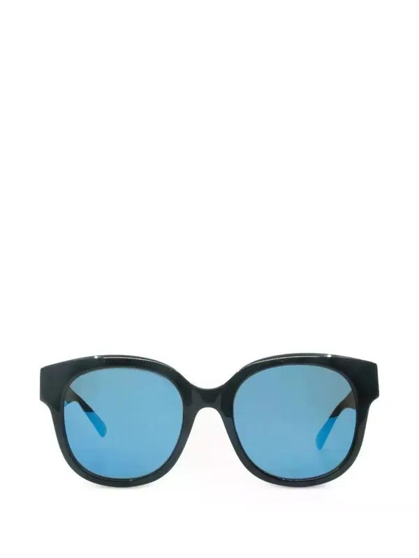 Mcm Round Frame Sunglasses With Stud Embellishment - Black