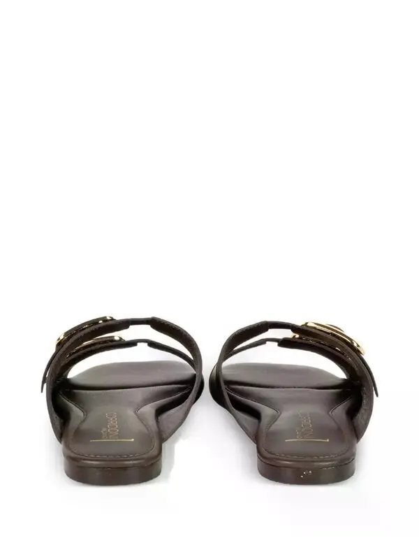 SPAZIO CORRIDONI 1 Leather Double Buckle Sandals